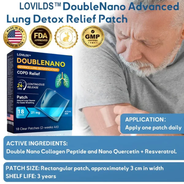 FDA Approved LOVILDS™ DoubleNano COPD Relief Patch - Vondelo