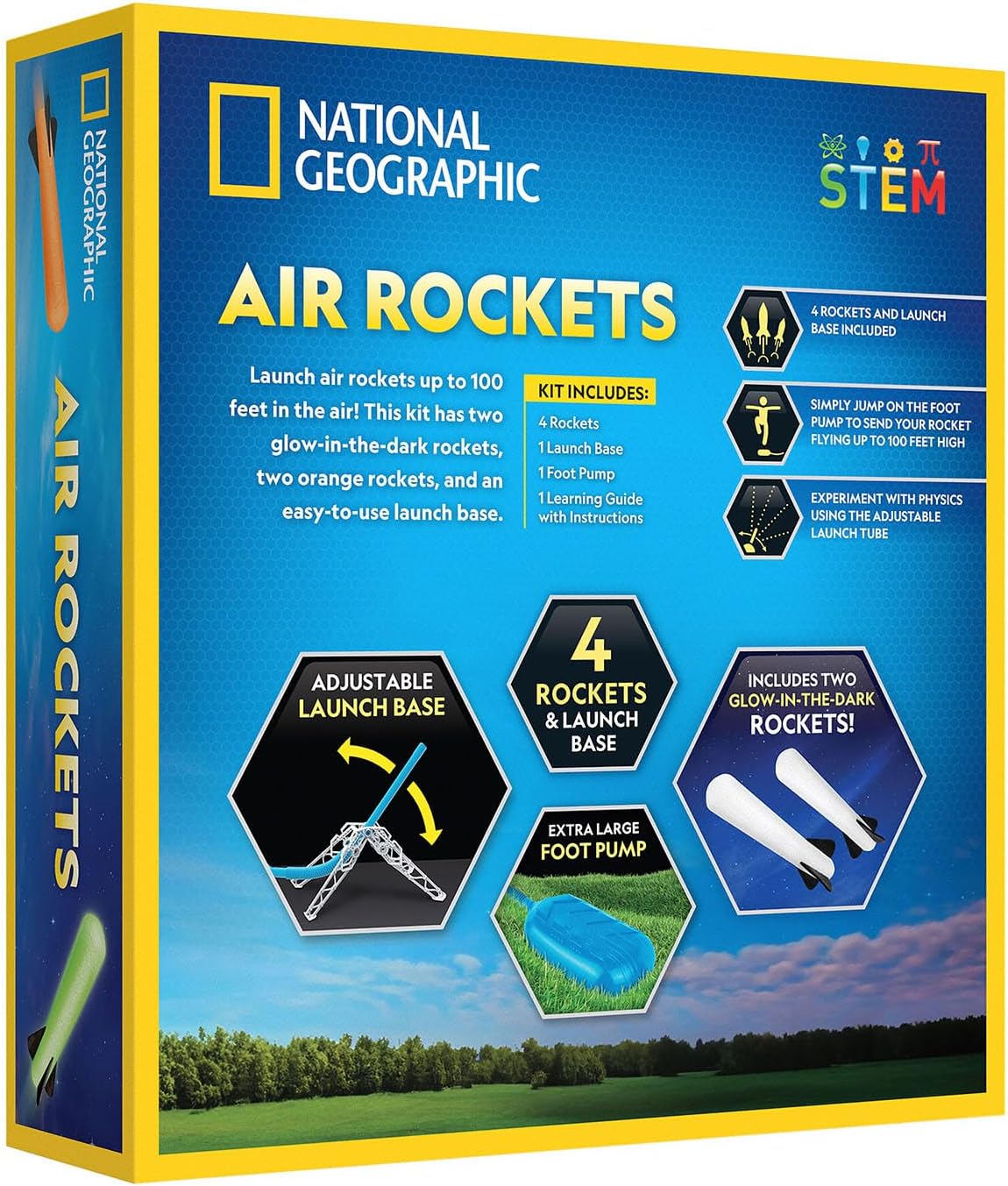 National Geographic Air Rocket Science Kit for Kids & Beginners