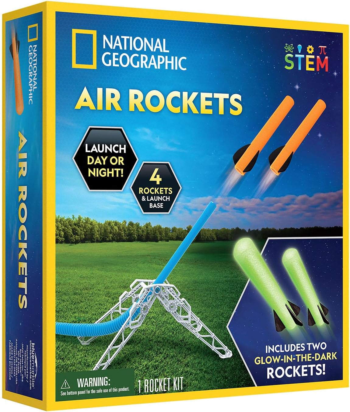 National Geographic Air Rocket Science Kit for Kids & Beginners